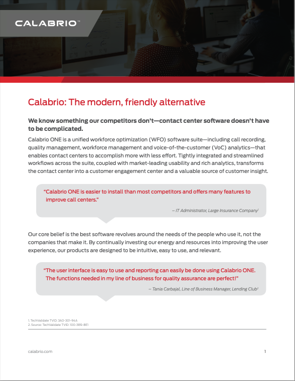 Calabrio : L'alternative moderne et conviviale | Calabrio