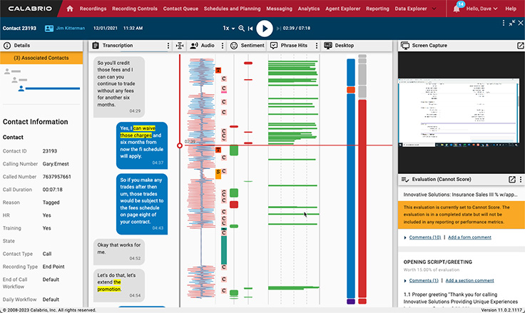 Contact Center Quality Management: QM Software | Calabrio