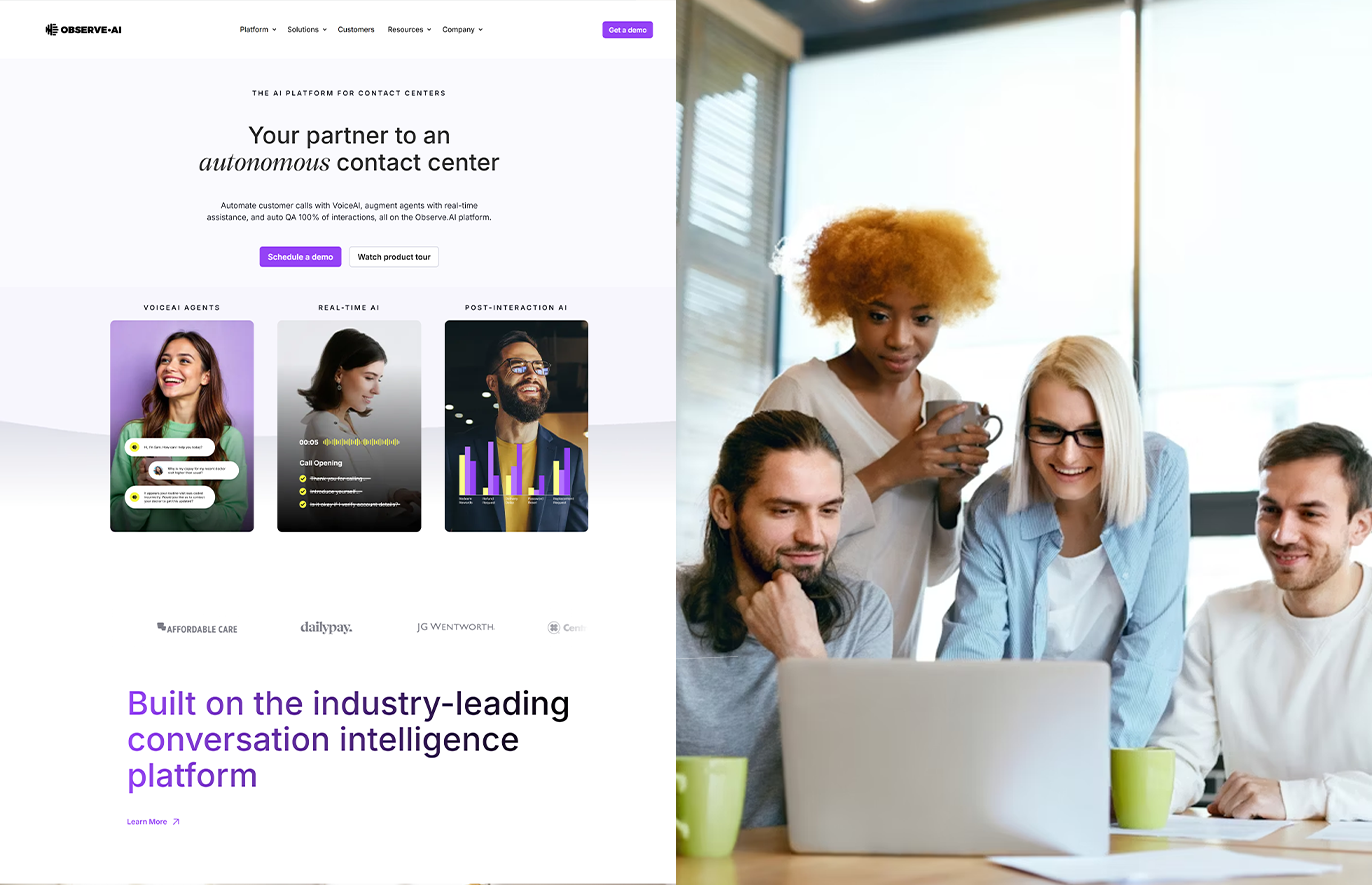 10 Meilleures alternatives et concurrents d'Observe.ai en 2025